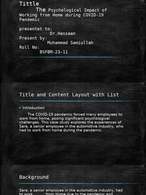 Muhammad Samiullah Presentation Pdf Occupational Burnout Mental