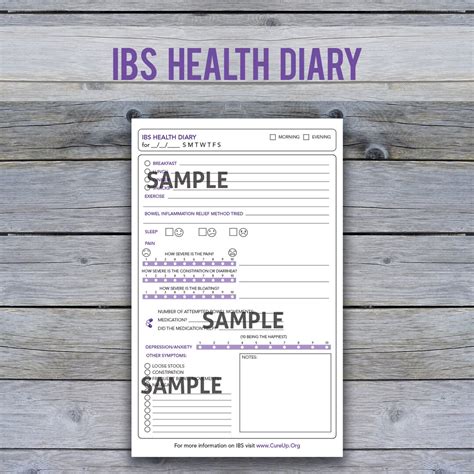 Ibs Health Diary Etsy