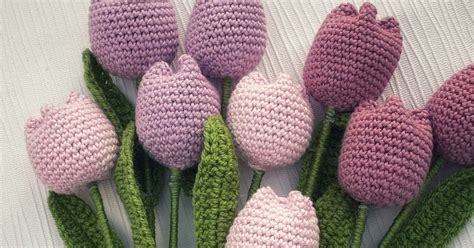 Tulip Crochet Pattern Free Crochet Flower Patterns Crochet Leaf
