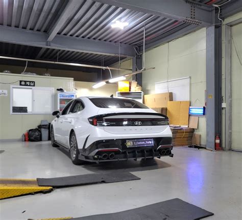 쏘나타디엣지바디킷튜닝 제이커스텀파츠에서 리어댐 커스텀 제작시공으로 지리는 뒷태 만들었어요 네이버 블로그