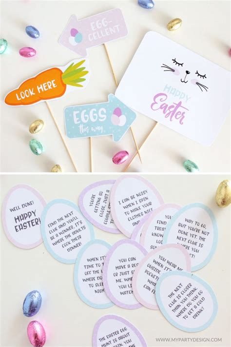 Easter Egg Hunt Clues Ideas My Party Design