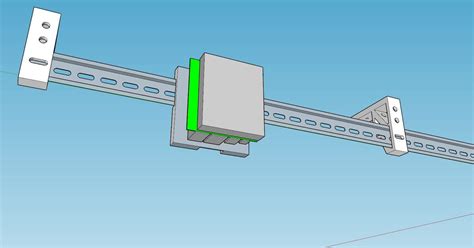 Din Rail Mount For Up2 Up Squared By Vorby Download Free Stl Model