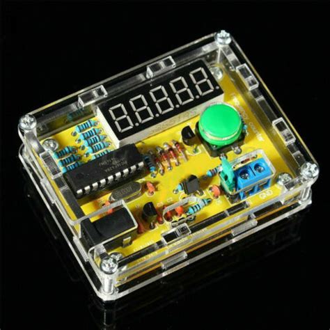 Crystal Oscillator Freq Counter Meter Tester Kit Case Cable DIY