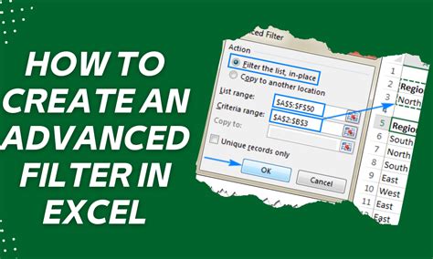 How To Create An Advanced Filter In Excel A Comprehensive Guide Earn