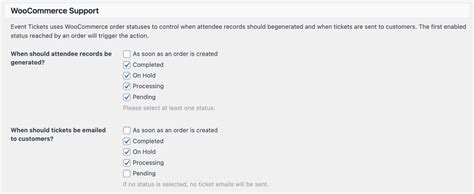 Event Tickets Settings Overview Knowledgebase