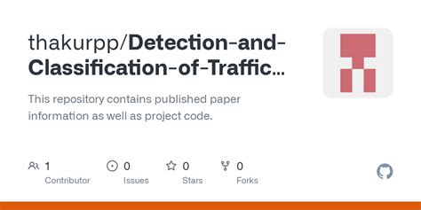 Github Thakurpp Detection And Classification Of Traffic Signs This Repository Contains
