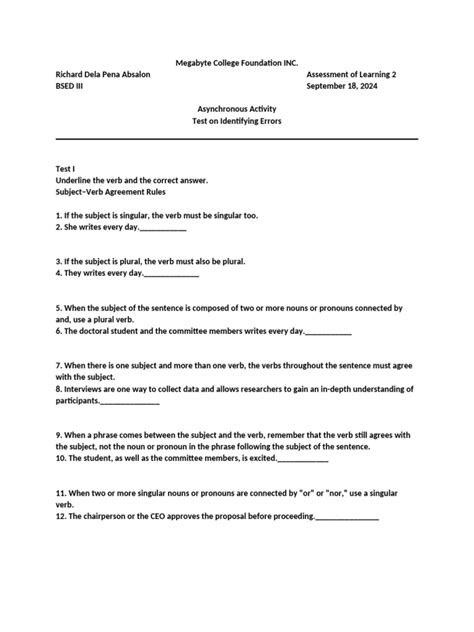 Assessment Of Learning 2 Asynchronous Pdf