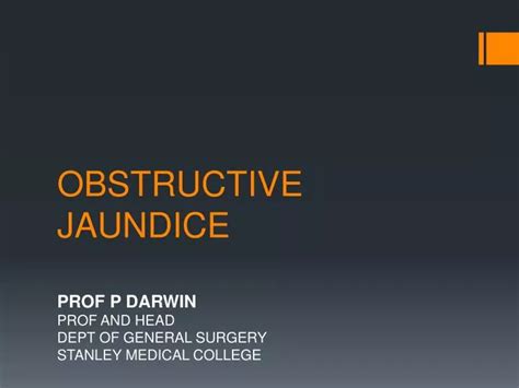 Ppt Obstructive Jaundice Powerpoint Presentation Free Download Id 1867439