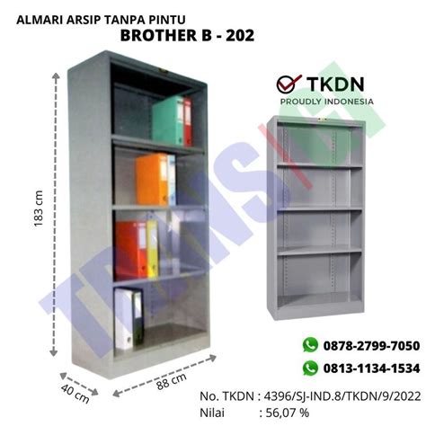 Lemari Arsip Tanpa Pintu B 202