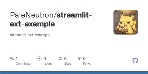 Github Paleneutronstreamlit Ext Example Streamlit Ext Example