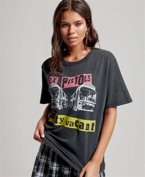 Womens Sex Pistols Limited Edition Band T Shirt In Heavy Back In
