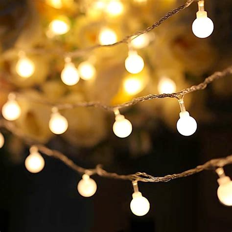 Buy Globe String Lights 43ft 70 Led Indoor String Lights Bedroom 8 Modes Fairy Lights Plug In