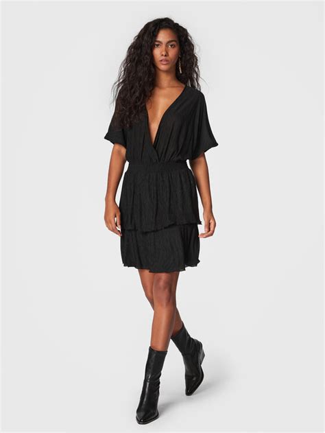 Gina Tricot Každodenní šaty Tiril 19309 Černá Regular Fit Modivocz