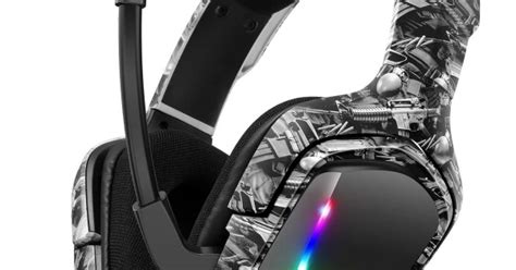 ONIKUMA K Wired Gaming Headsets With Microphone RGB Light