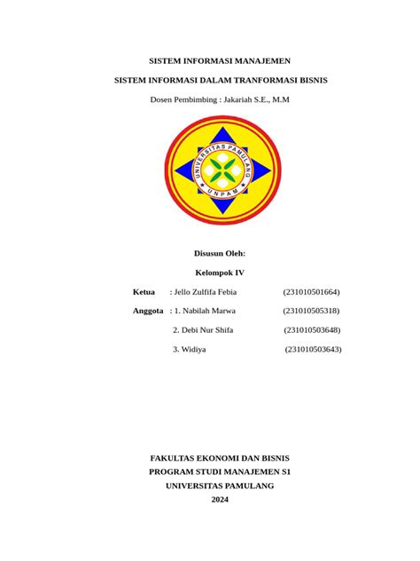 Sistem Informasi Bisnis Pdf Bisnis