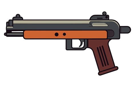 Premium Vector Submachine Gun Vector Submachine Machine Hand Gun