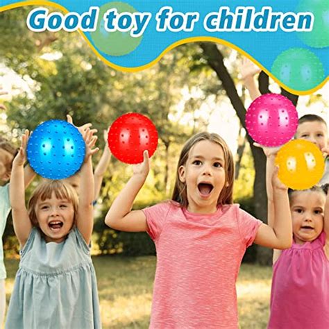 60 Pcs Knobby Balls Bulk 7 Inch 472 Inch Sensory Balls Big Bounce