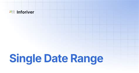 Single Date Range Inforiver
