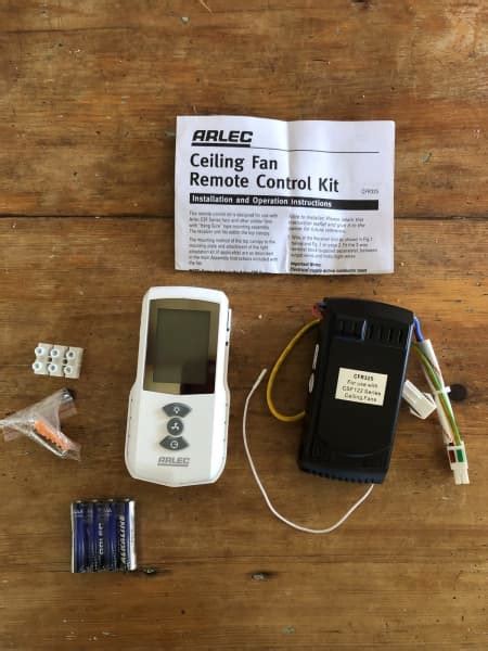 Arlec Remote Control Ceiling Fan Instructions