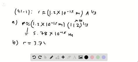 Solved A A Certain Nucleus Has Radius 5 Fm 1 Fm 10 15 M Find