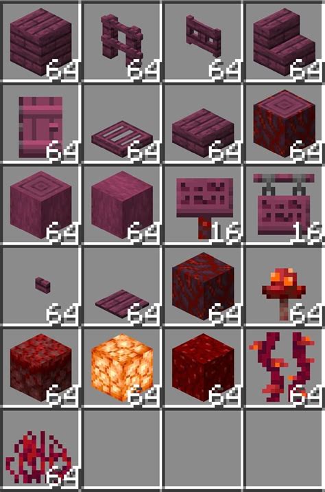 Bedrock New Skyblock Island 8th Edition Nether Crimson Forest 🪵