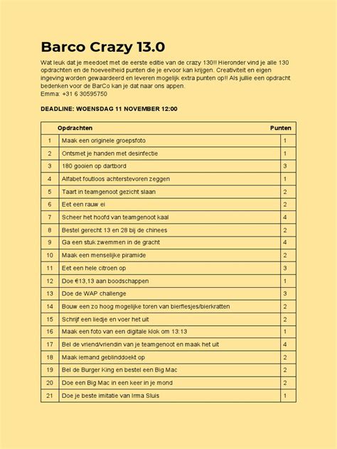 Opdrachten Crazy 130 Pdf