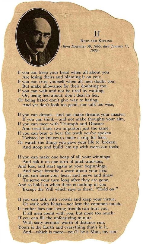 If By Rudyard Kipling Online