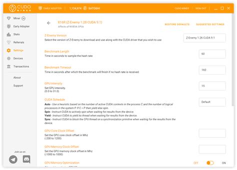 Rig Miners Optimised Mining And Management Software For Mining Rigs Cudo Miner