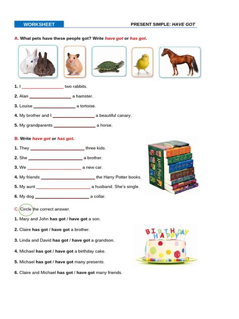 Have Got Affirmative Pdf