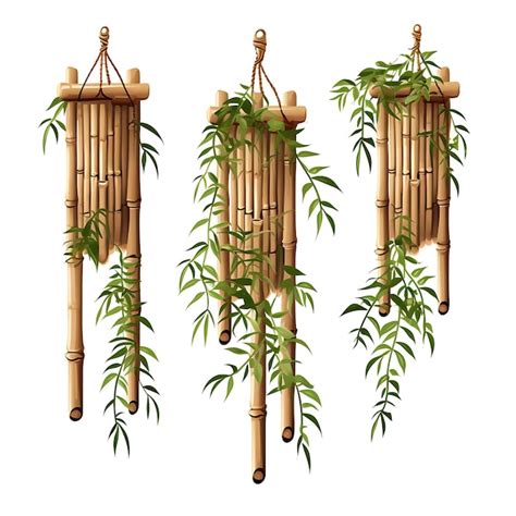 Premium Ai Image Frame Bamboo Fences Shaped Into Lattice Patterns