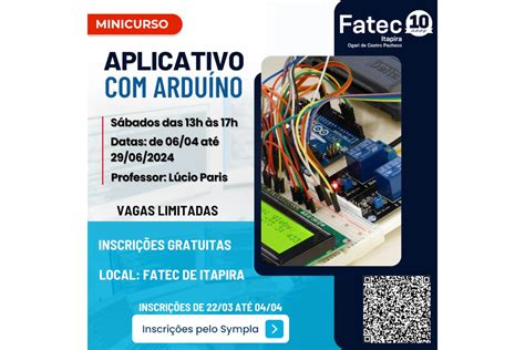 Minicurso Gratuito Sobre Aplicativo Arduino Fatec Ogari De Castro