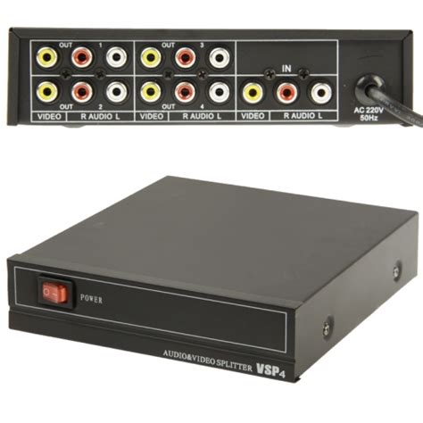 Way Video Audio Splitter With Switch Input Outputs JM VA Alexnld Com