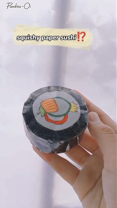 Membuat Paper Squishy Sushi ⁉️ Diy Paper Squishy Youtube