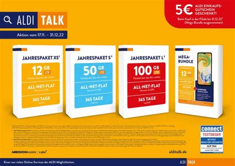 Aldi Talk Jahrespakete ab heute verfügbar