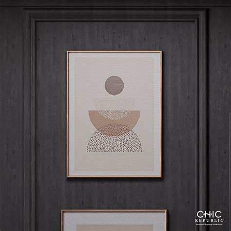 Chic Republic Geo Abstract Ii 45x60 ภาพติดฝาผนัง สี หลากสี Shopee