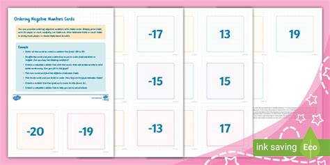 Negative Numbers Parent Guide And Activity Ideas Year 4 Subject Support