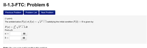 solved 1 point the antiderivative f x of f x x4 1
