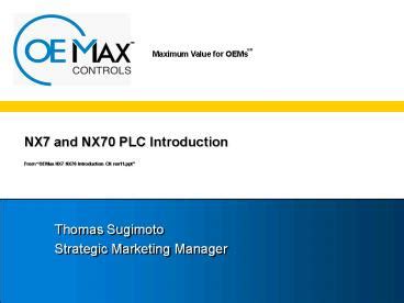 PPT NX And NX PLC Introduction From PowerPoint Presentation Free To Download Id C F