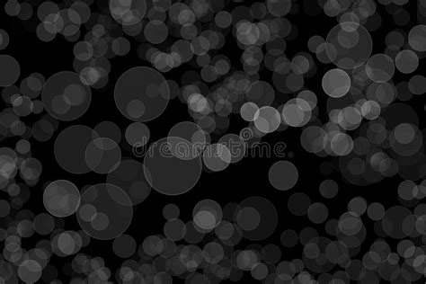 Gray Blur Effect Black Background Abstract Black Unfocused Blur Light Dots Black Stock Image