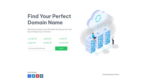 Techdomain Html And Css Domain Template By Techzaa Codecanyon