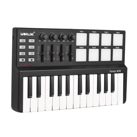 In StockWorlde Panda Mini Portable Mini Key USB Keyboard And Drum Pad MIDI Controller