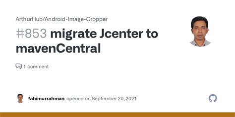 Migrate Jcenter To MavenCentral Issue 853 ArthurHub Android Image
