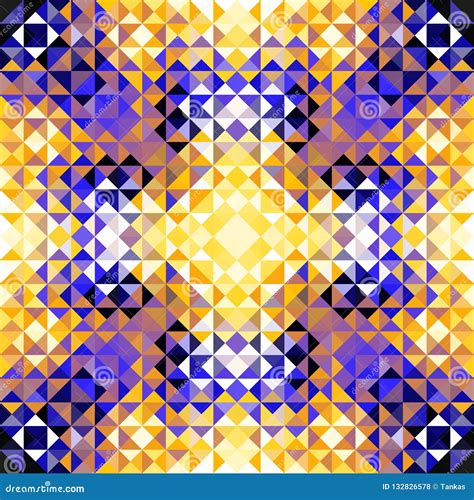 Geometric Seamless Pattern Of A Cubes In Low Poly Style Stock Vector