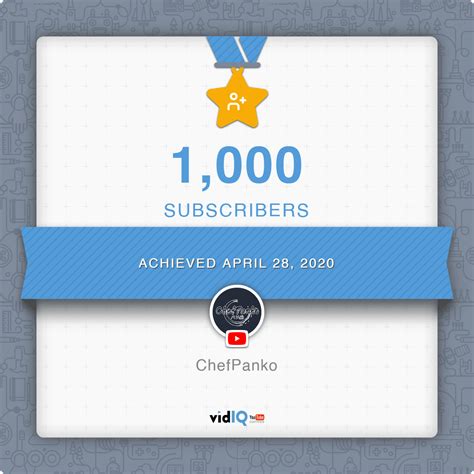 Thank You For The 1000 Subscribers On YouTube ChefPanko