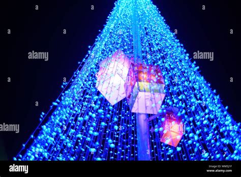 Colorful Color Lights Bokeh Background Chrismas Lights Bokeh Stock