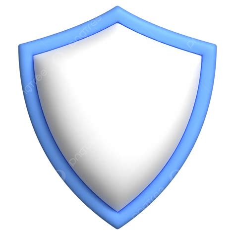3d Blue Shield Clipart Shield Clipart 3d Clipart 3d Shield PNG And