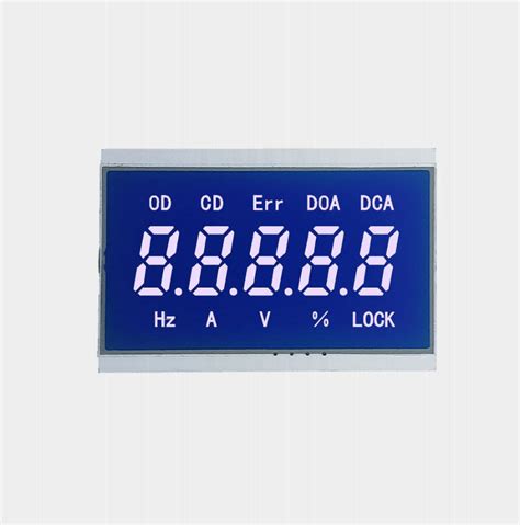Digital Audio Display Panel 7 Segment Display Blue 5 Digit Monochrome