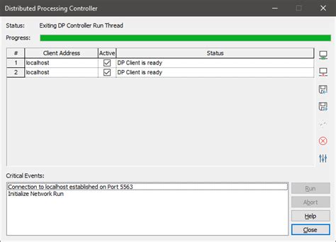 Running A Distributed Processing Simulation