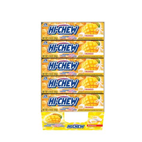 Hi Chew Mango Fruit Chews 1 76 Oz Bar Bestcandyshop
