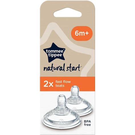 Buy Tommee Tippee Nature Baby Bottle Nipples Fast Flow Pack Of 2 In